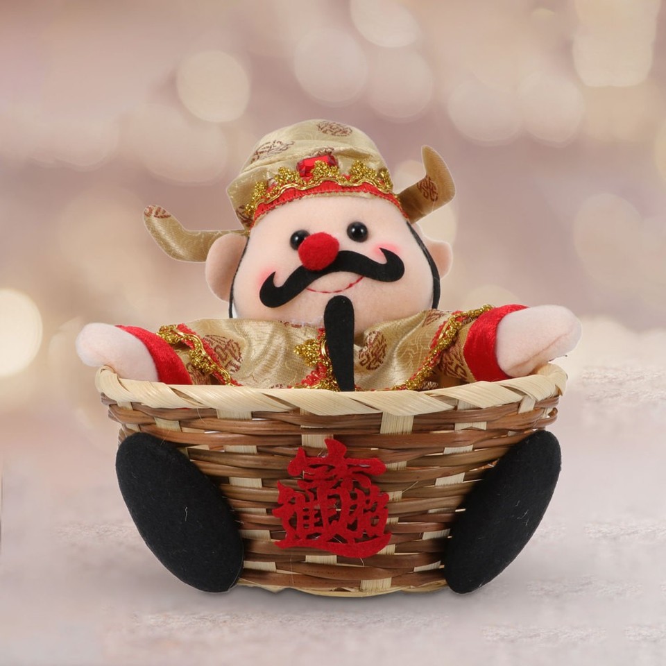 Chinese Candy Box Decorations for Home Holiday Woven Storage Basket ...