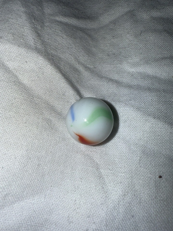 13 Vintage Multicolor Swirl Marbles | Blue Green Yellow Orange | Pre ...