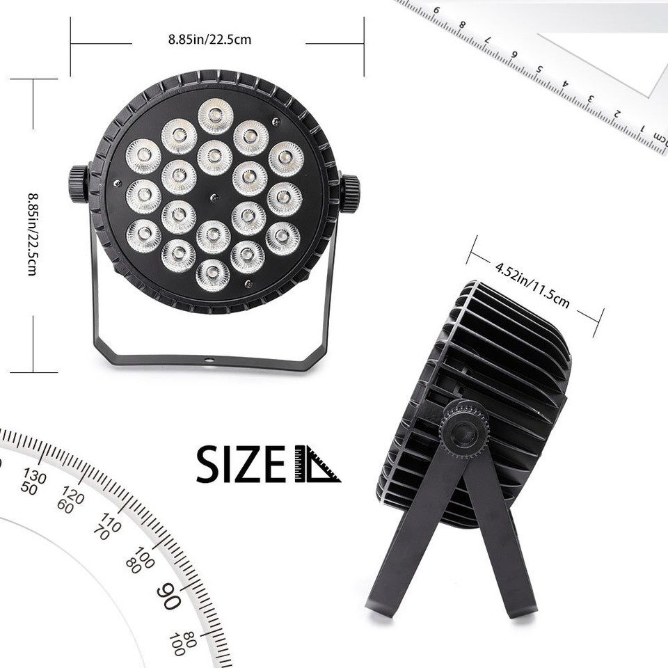 270W RGBW Par Can Light DMX Rainbow Stage Lighting | eBay