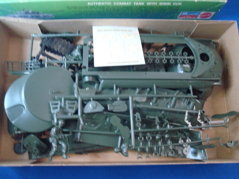 1966 Monogram Mattel Combat Series M48A2 Patton Tank Model 6863 ...