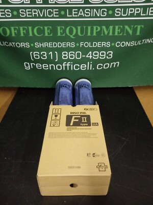 2 S8122 BLUE GENUINE RISO ink EZ390 391 MZ790 RZ990 RZ1090 ME9450 ...