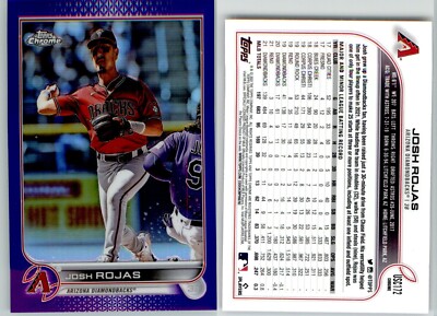 Josh Rojas 2022 Topps Chrome Update Purple Refractor USC172 Arizona ...