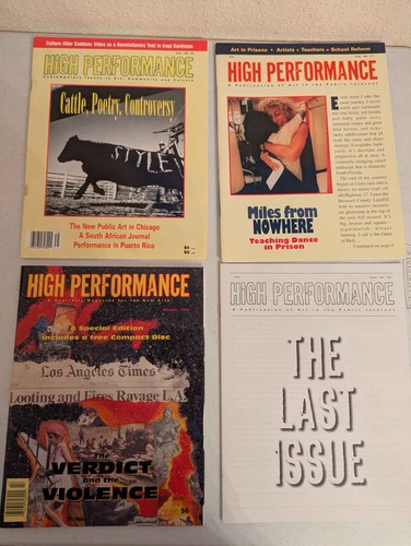 HIGH PERFORMANCE Magazine Lot of 6 1990 issues | eBay