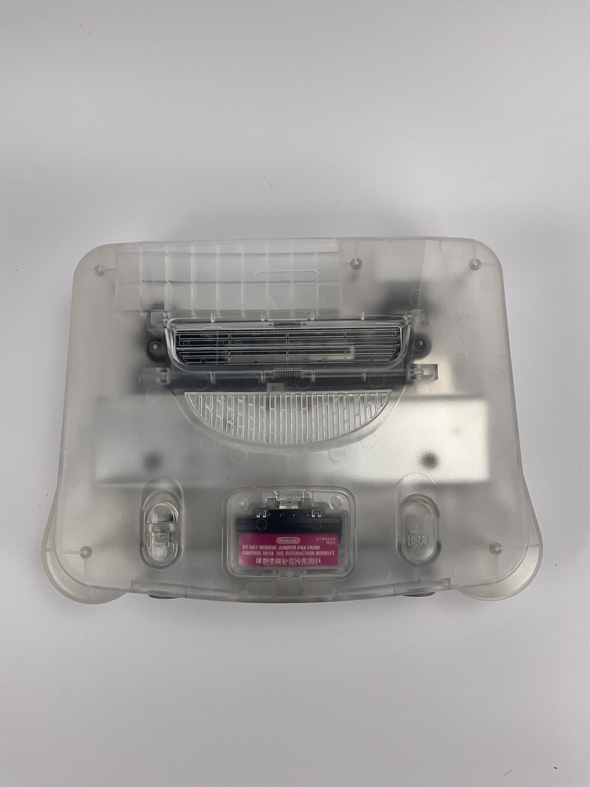 Clear Nintendo 64 CUSTOM COLOR Console with Cables Cords N64 console ...