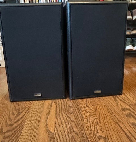 PAIR OF CAMBRIDGE SOUNDWORKS MODEL SIX SPEAKERS HENRY KLOSS - BLACK | eBay