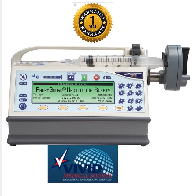 Medfusion 4000 Syringe Pump Anesthesia Drug Library Certified One Year ...