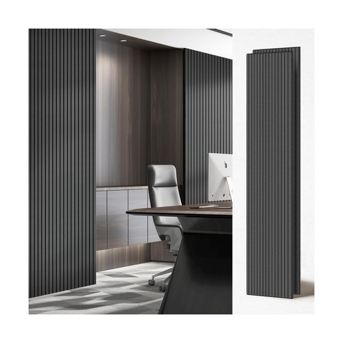 PIWA Wood Acoustic Slat Panels,94 x 24 in,2-Pack-12mm MDF Surface with ...