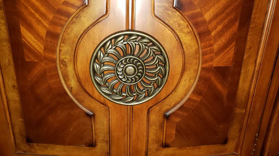 AICO by Michael Amini Excelsior sideboard with marble top | eBay