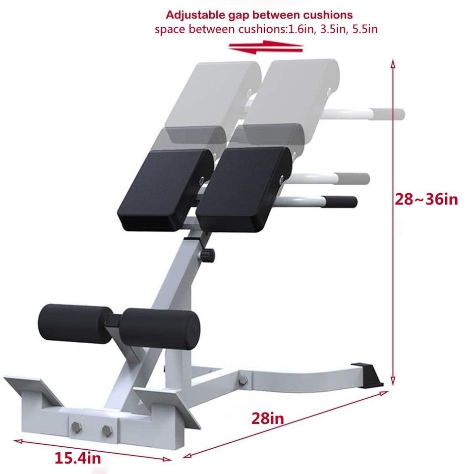 Roman Chair Lower Back Extension Bench reverse hyperextension machine ...