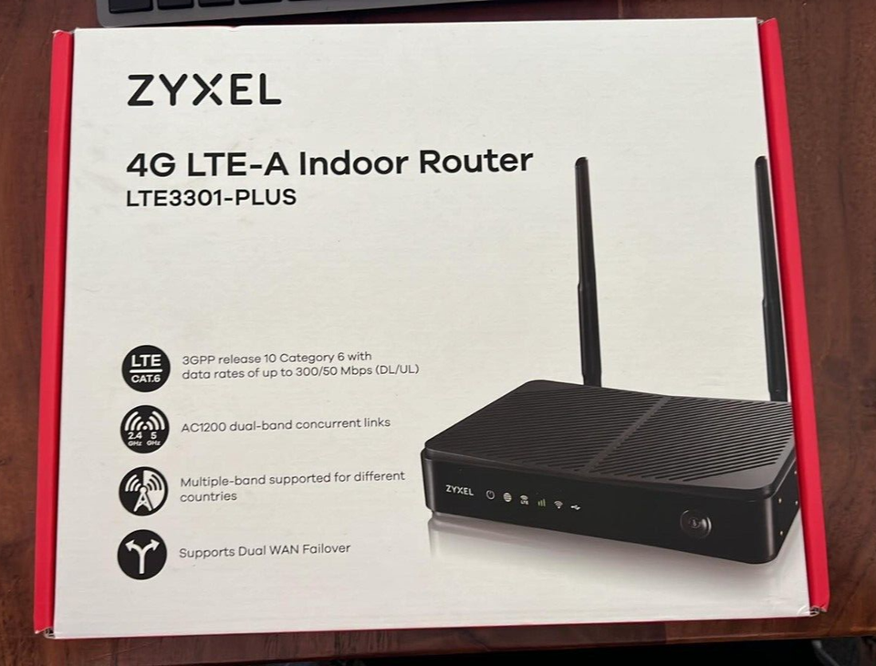 Zyxel LTE3301-PLUS AC1200 4G LTE SIM Slot Unlocked WiFi indoor Router # ...