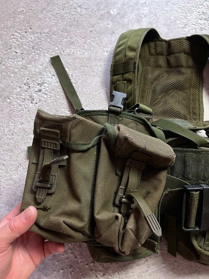 British Army PLCE Webbing Belt Kit Olive Green Loadout Set 1990s ...