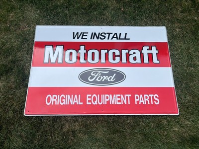 Ford Motorcraft Original Equipment Large Embossed Vintage Metal ...