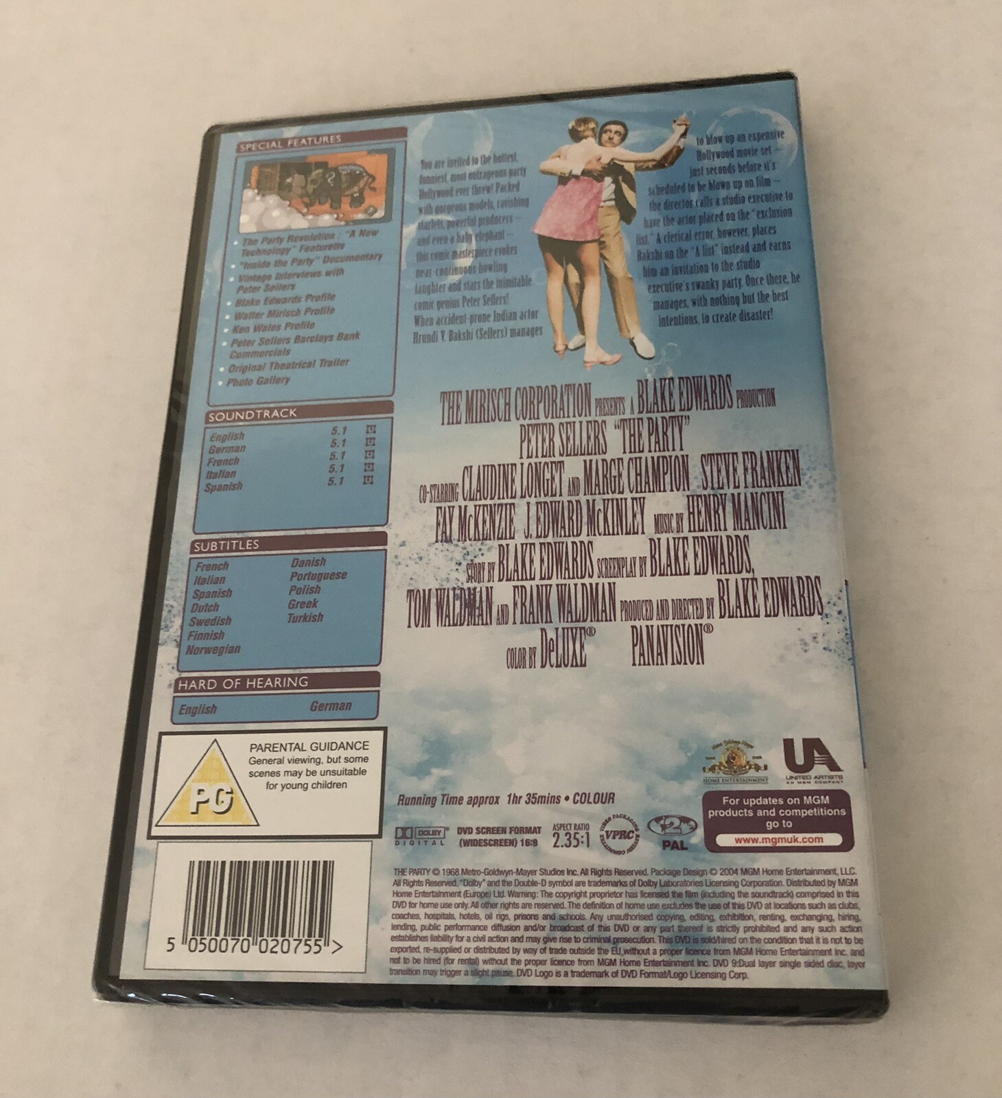 Peter Sellers The Party Special Edition DVD Region 2 DISC SET NEW ...