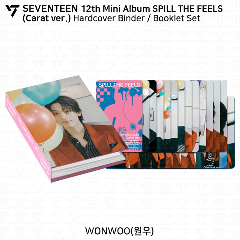 SEVENTEEN 12th Mini Album SPILL THE FEELS Carat Ver Binder Booklet ...
