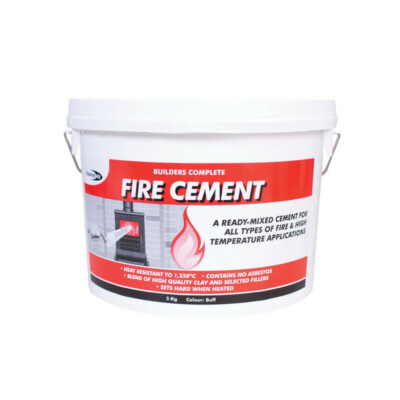 5kg HIGH TEMPERATURE HEAT RESISTANT FIRE CEMENT READY MIXED 5kg READY ...