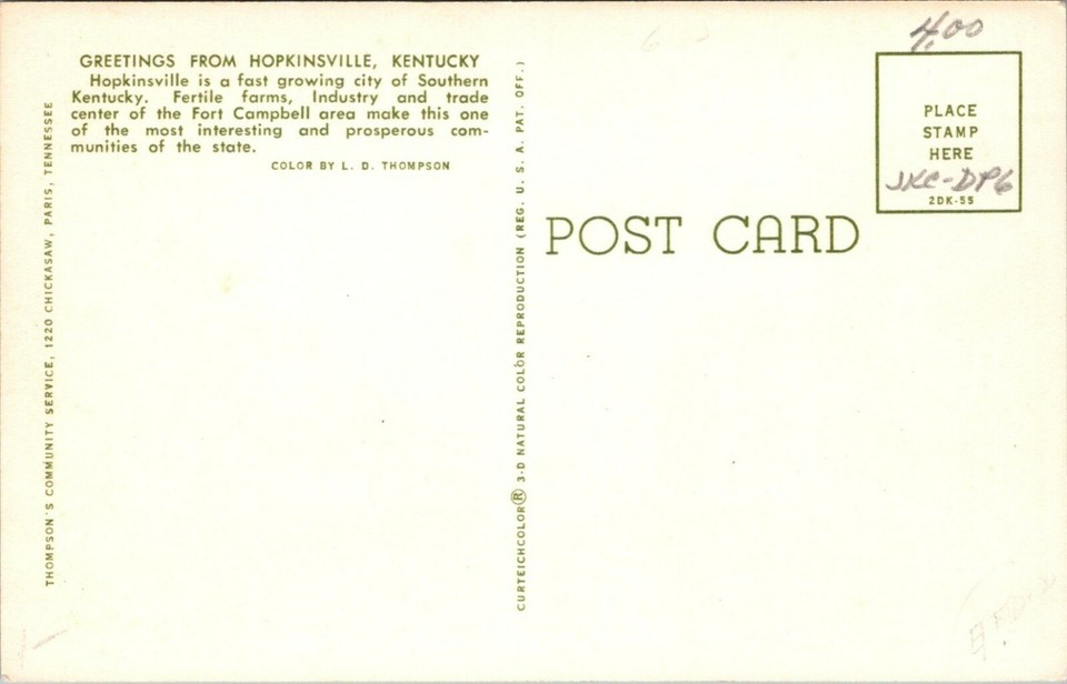 Hopkinsville KY~Main Street~Keach's~Blum's Store~WKOA Radio~Little Chef ...