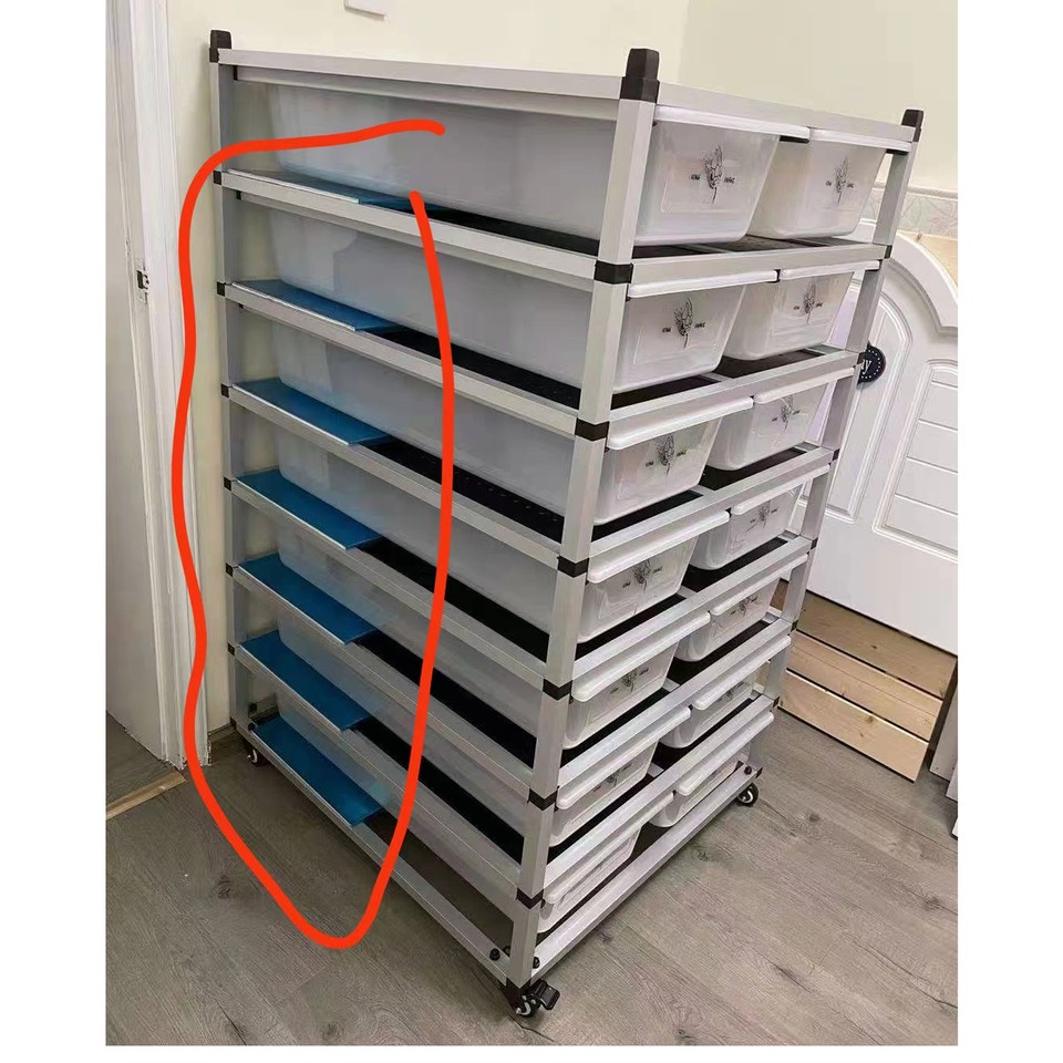 Reptile Rack System Small Python/Boa Reptile Rack With Heat Mat Bottom ...