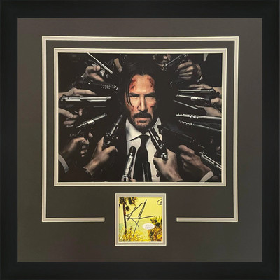 Keanu Reeves Autographed John Wick 11x14 Guns Movie Poster Deluxe ...