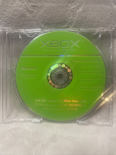 Microsoft Original Xbox Hardware Refresh Disc Tested Works Rare | eBay