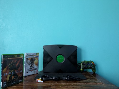Microsoft XBOX (Original) - Game System Console - Black (TESTED ...