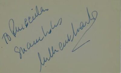 "King of Hearts" Millicent Martin Hand Signed 3X5 Card COA | eBay