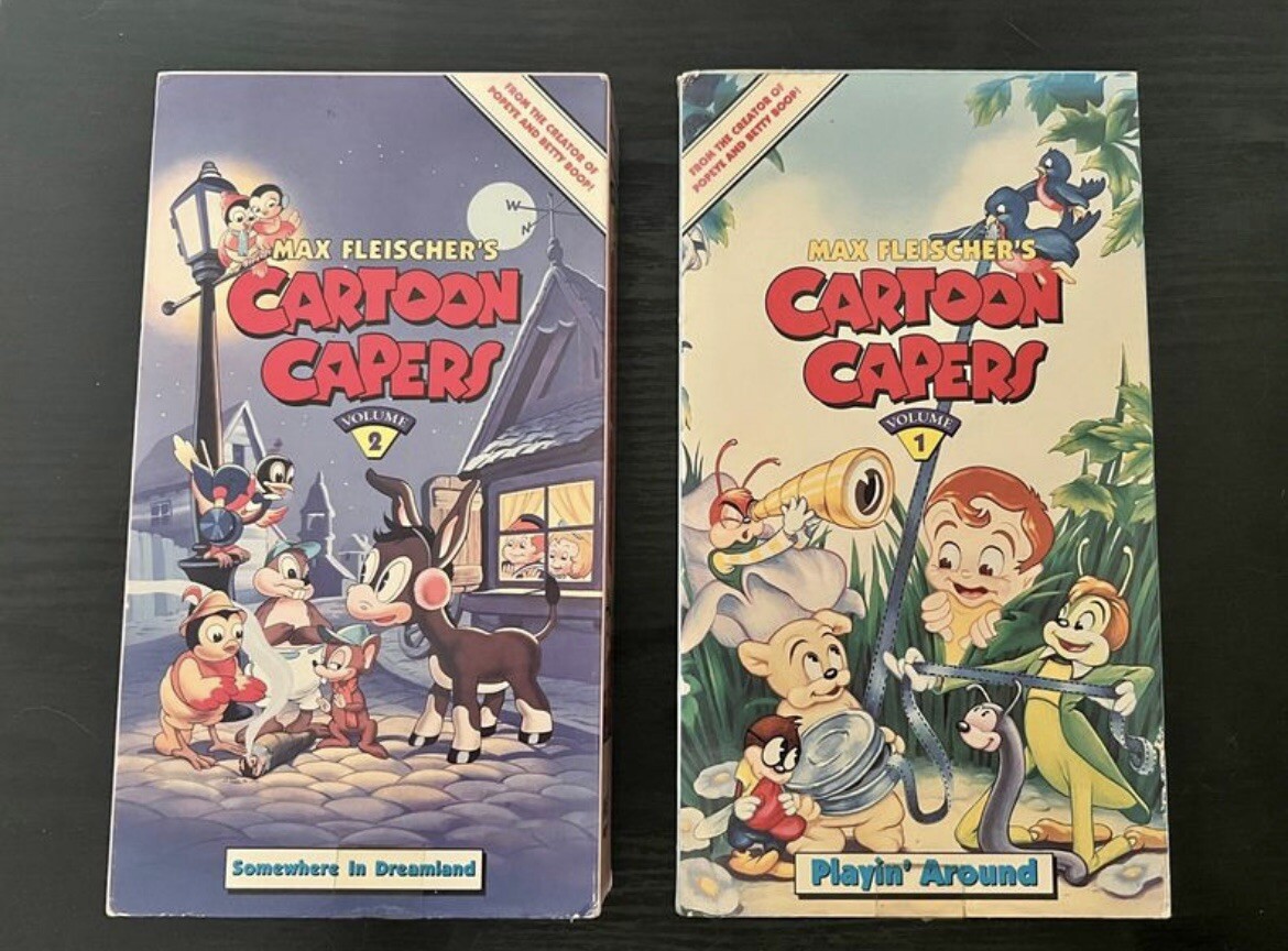 Vintage Max Fleischer's Cartoon Capers 2 VHS Set- Volume 1 & 2 | eBay