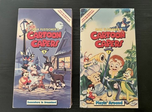 Vintage Max Fleischer's Cartoon Capers 2 VHS Set- Volume 1 & 2 | eBay