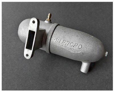 1x Vintage RC JR Propo Heli Helicopter Engine Muffler for .30 size ...