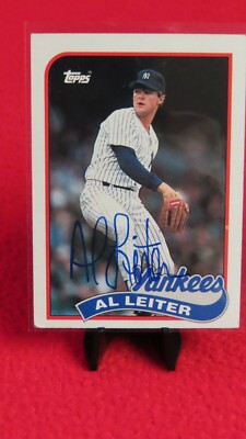Al Leiter autographed baseball card (New York Yankees) 1989 Topps #659 ...