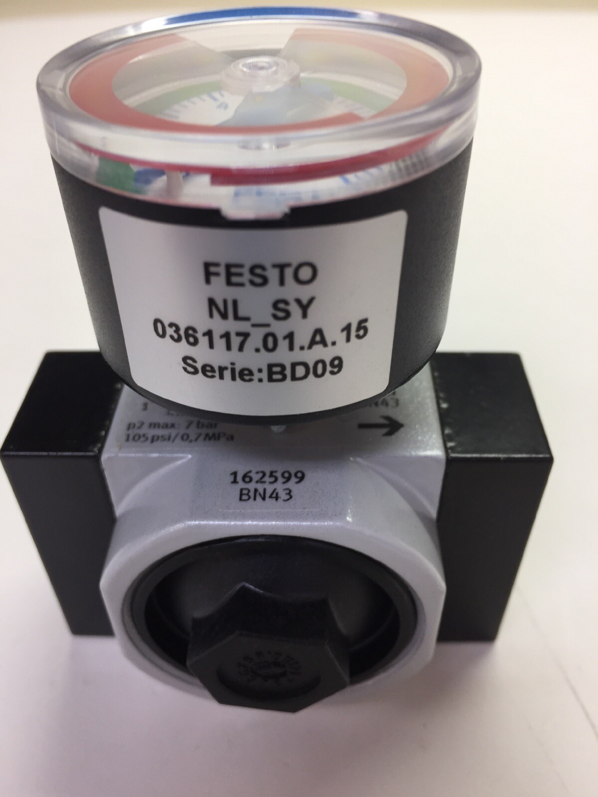 FESTO P1 MAX: 16BAR 240PSI/1,6MPa&FESTO 525725 Gauge *NEW*No Box | eBay