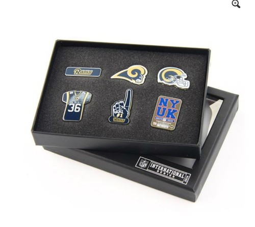 LOS ANGELES RAMS NFL LONDON GAMES 2016 6 PIN BADGE SET | eBay