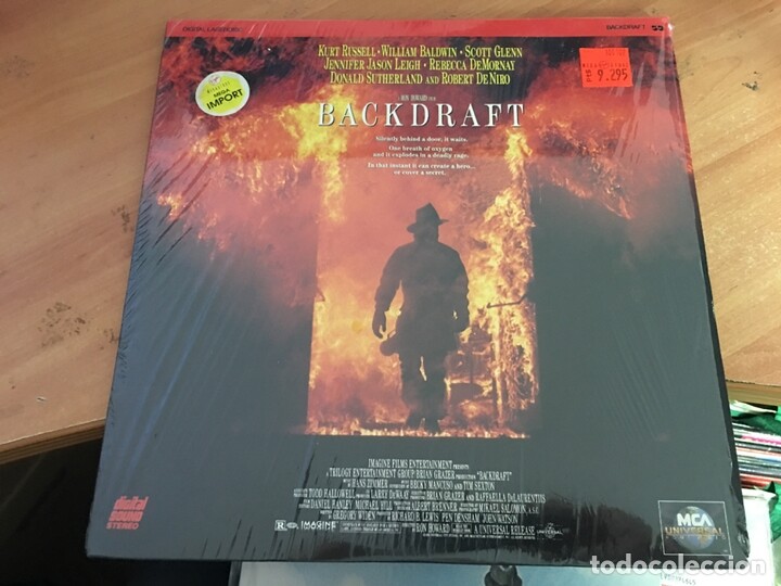 Backdraft (Laserdisc CLV/CAV, 1991) 96894113162| eBay