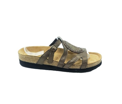 Naot Wand Navy Velvet Glass Brown Wedge Sandal Women's sizes 36-42