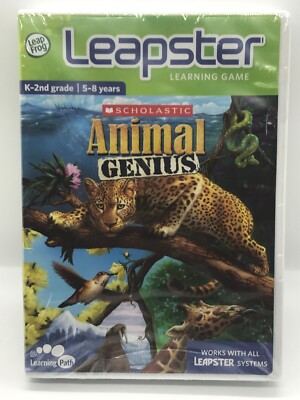 LeapFrog Leapster Animal Genius Scholastic Learning K-2nd Grade 5-8 ...