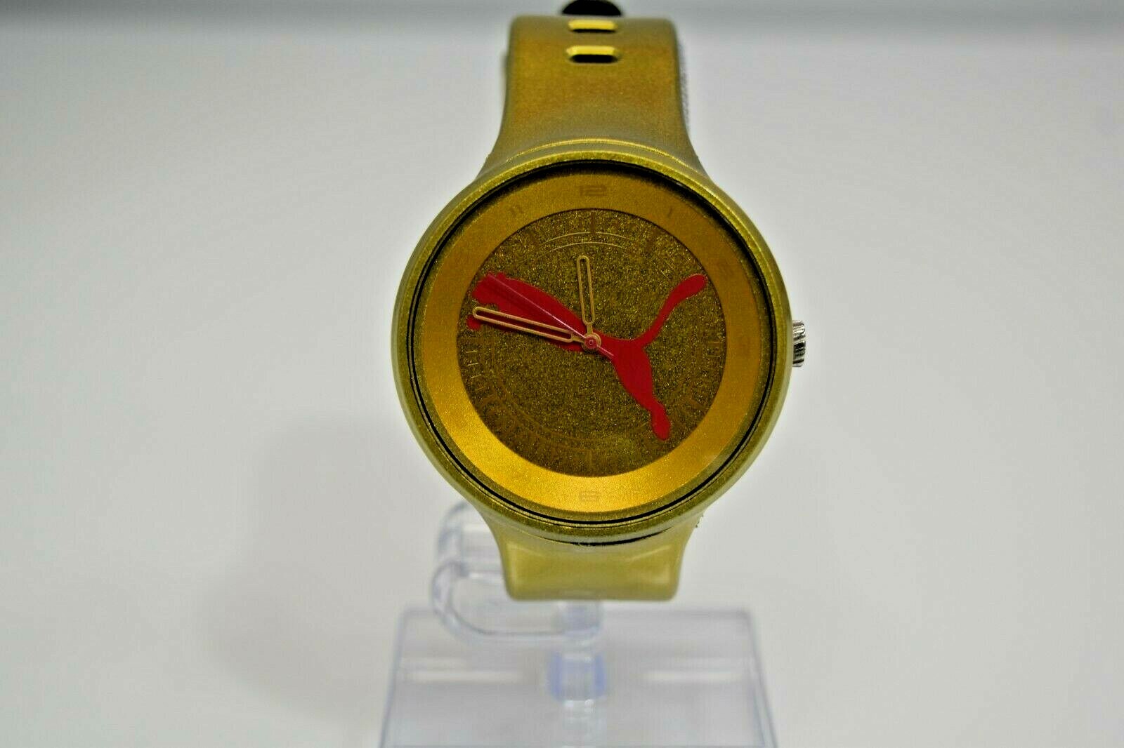 Puma Women's Gold Bronze Rubber PU910682012 $70 Watch | eBay