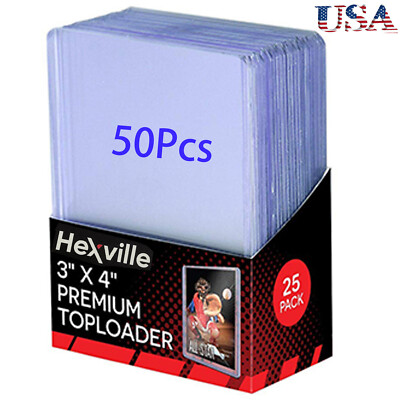 Card Sleeves Pokemon Dragon Yugioh Protectors Hard Plastic Trading ...