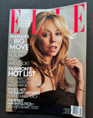 Elle Magazine July 2001 - Mariah Carey Cover - Fashion, Beauty, Ads | eBay
