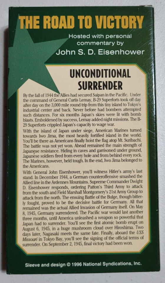 Winning of WWII: The Road to Victory: Unconditional Surrender (v. nice ...