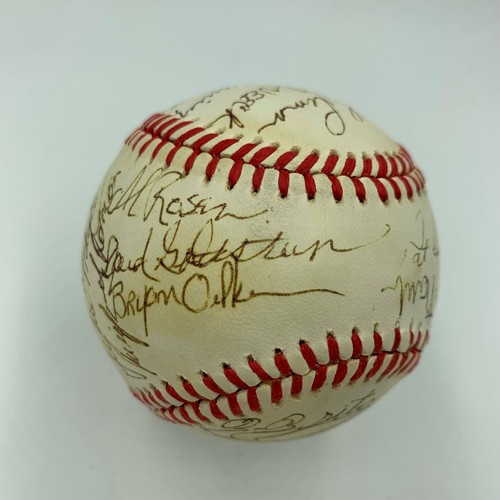 Jimmy Dudley Bob Feller Cleveland Indians Legends Signed Baseball 26 ...