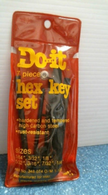 Do It Best 7-Piece Hex Key Set (348078) FS | eBay
