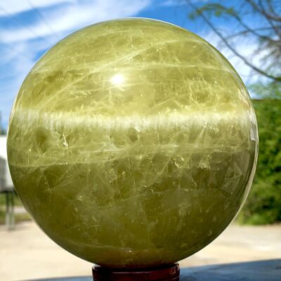 11.66LB Natural Yellow crystal ball Quartz Citrine sphere Mineral ...