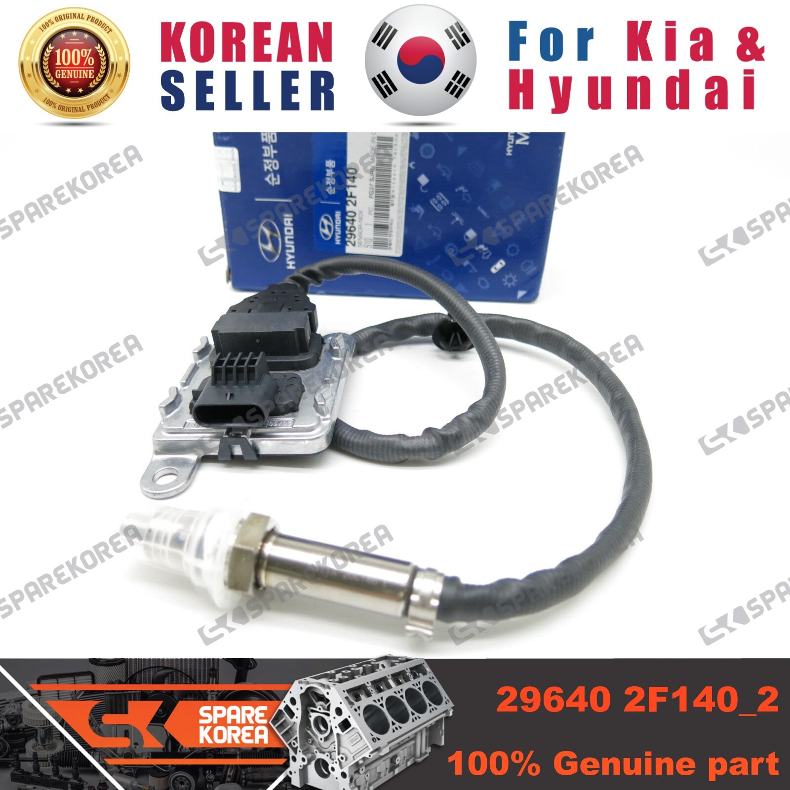 Genuine/OEM 296402F140 SENSOR-NOX for Hyundai New Santa Fe | eBay