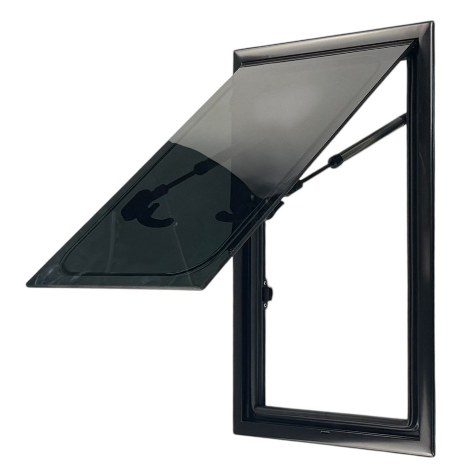 Tinted Flat Camper Van Cassette Window With Black Blind Frames Caravan ...
