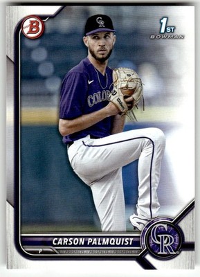 2022 Bowman Draft #BD-31 Carson Palmquist 1st Colorado Rockies Baseball ...