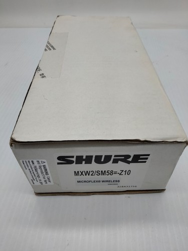 Shure MXW2/SM58 Wireless Microphone, Z10, Handheld Transmitter with ...