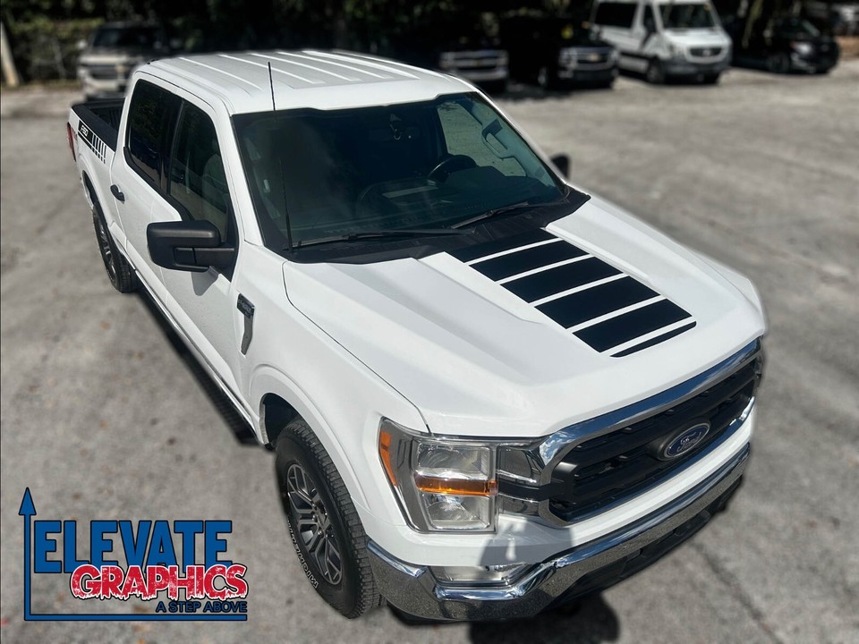 For Ford F-150 Graphics Hood Center Stripes Vinyl 3M Auto Decals 2021 ...