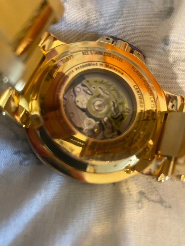 Invicta 35671 50mm Subaqua Noma Ill Automatic Meteorite Gold Label ...
