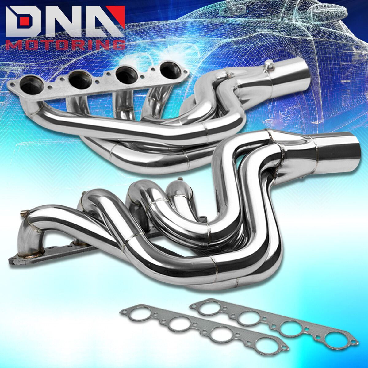 STAINLESS STEEL WATER INJECTED HEADER BIG BLOCK BBC JET BOAT EXHAUST ...