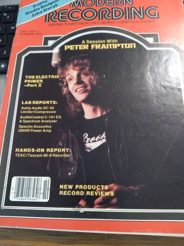Modern Recording Magazine Vol 5 No. 1 Oct 1979 Peter Frampton session ...