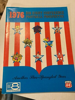 1976 Big 8 Eight Conference Football Prospectus | eBay
